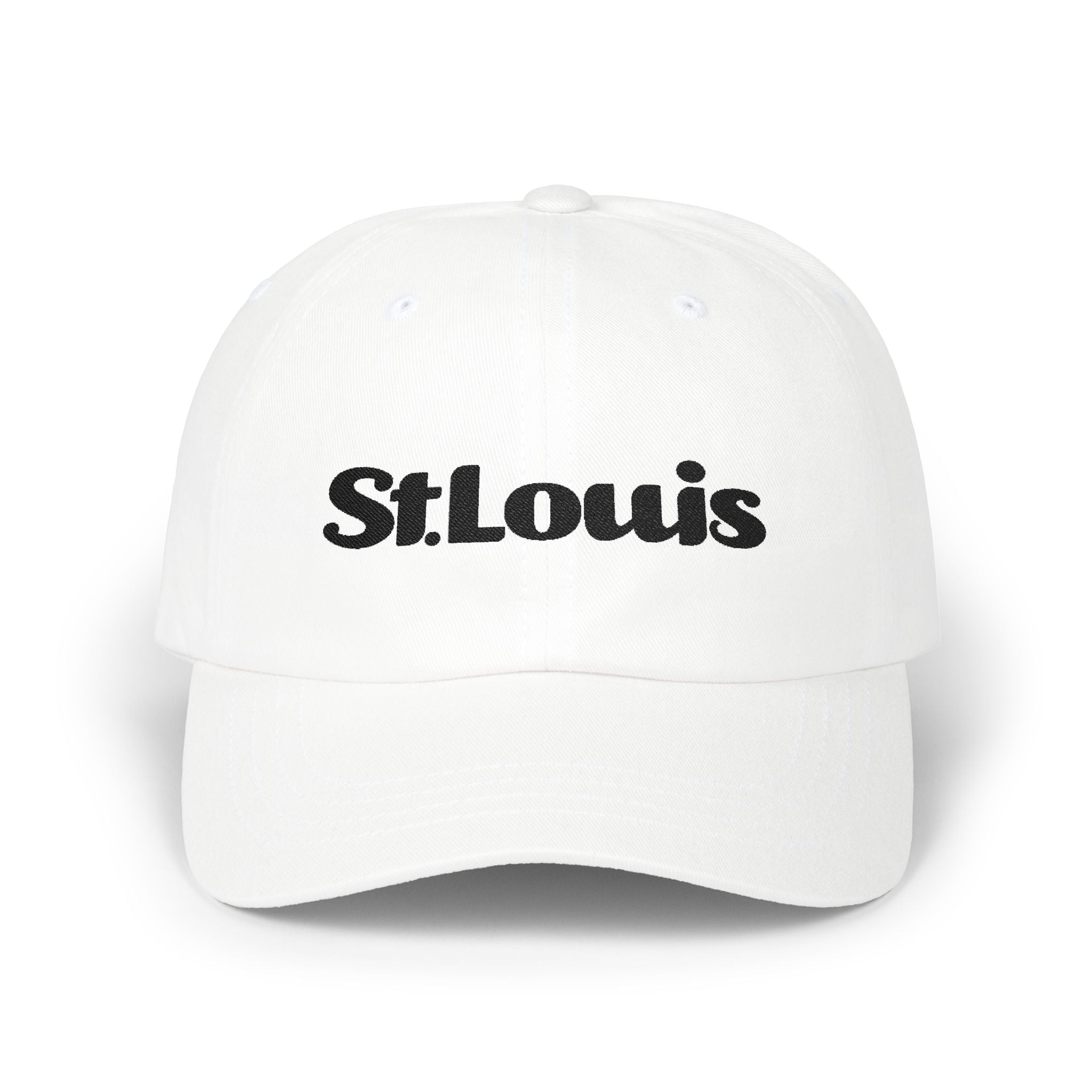 St. Louis Magazine Logo, Classic Dad Cap - White – St. Louis Magazine Store